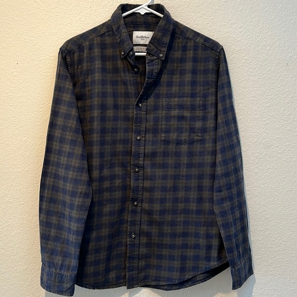 Goodfellow & Co | Shirts | Goodfellow Co Standard 0 Cotton Plaid Button ...